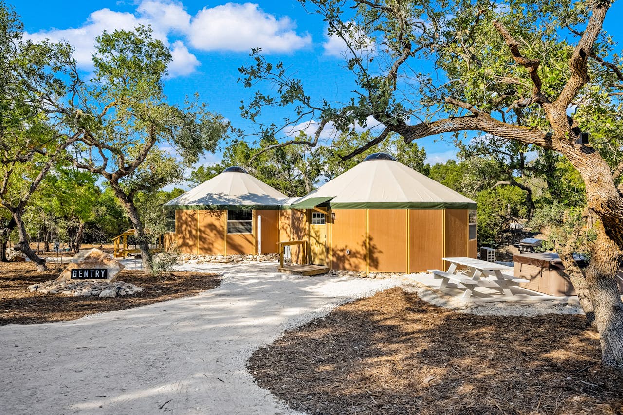 Gentry Yurt - Freedom Yurt Cabins | 2 BD Canyon Lake, TX Vacation ...