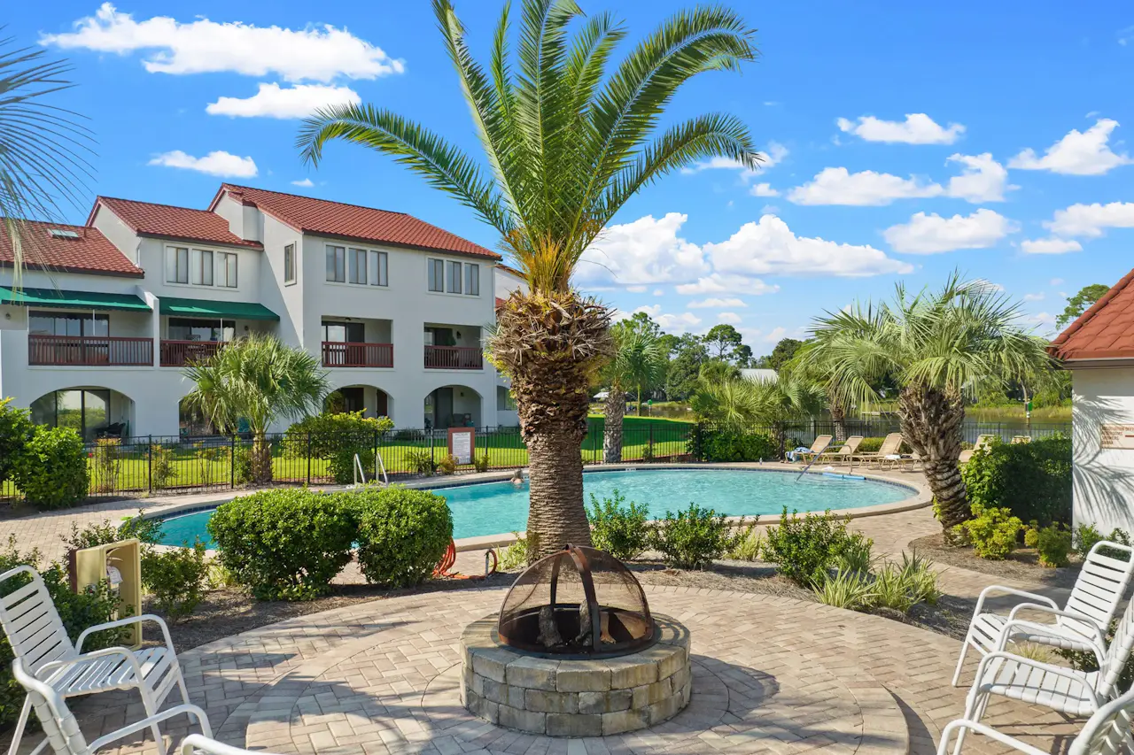 Condo near the water with pool, tennis, balcony, grill, washer/dryer ...